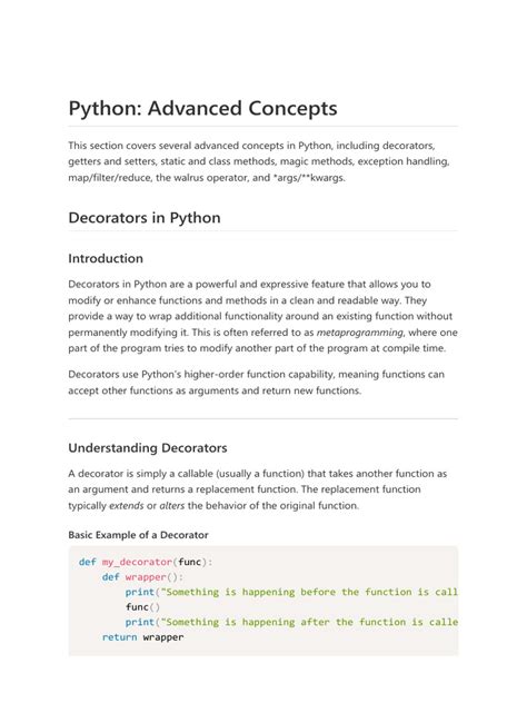 advanced python concepts pdf method computer programming class