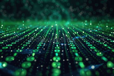 Digital Binary Coding On Network Futuristic Technology Background