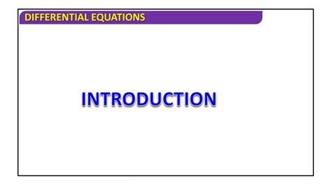Maths Differential Equation Ppt Ppt Physics Science