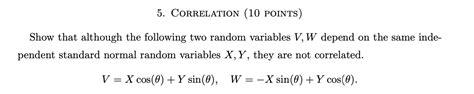 Solved Correlation 10 ﻿pointsshow That Although The