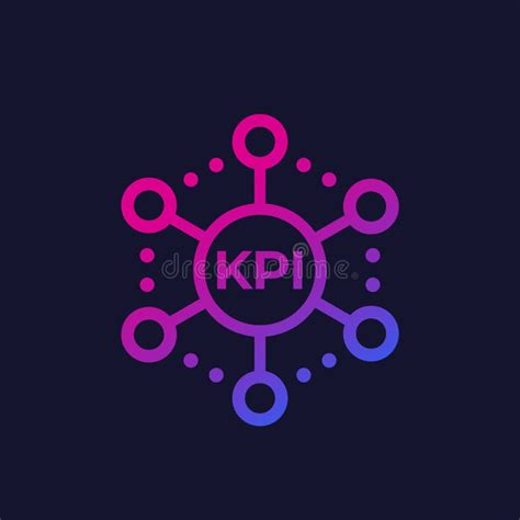 KPI Key Performance Indicator Vector Icon Design Stock Vector