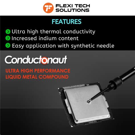THERMAL GRIZZLY Conductonaut Liquid Metal Not be used with aluminum ...