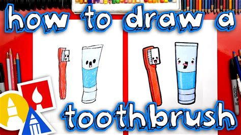 How To Draw A Toothbrush And Toothpaste YouTube