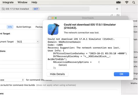 could not download ios 17 0 1 simu… apple developer forums