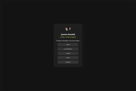 Frontend Mentor Socials Link Card With Simple Html And Css Coding Challenge Solution