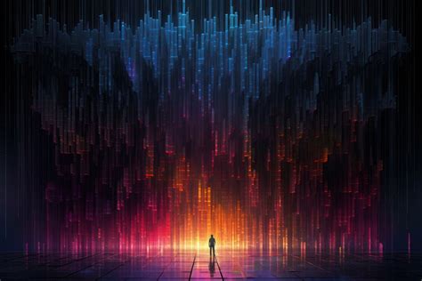 visualization quantum algorithms abstract glowing premium photo