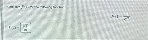 solved calculate f 4 ﻿for the following