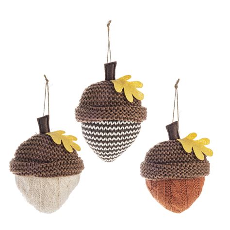 Knitted Plush Acorn The Salvaged Boutique