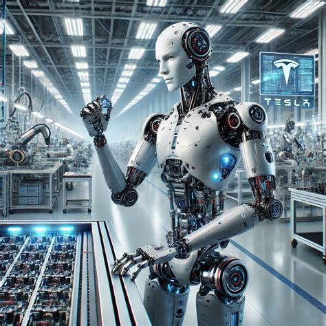 Teslaoptimus Humanoidrobot Aiinmanufacturing Futureofwork Elonmuskinnovation