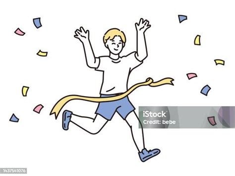 목표 일러스트 목표 그림 성취 흥분 1 위 스포츠 노력 달리기 고체온증에 대한 스톡 벡터 아트 및 기타 이미지 Istock