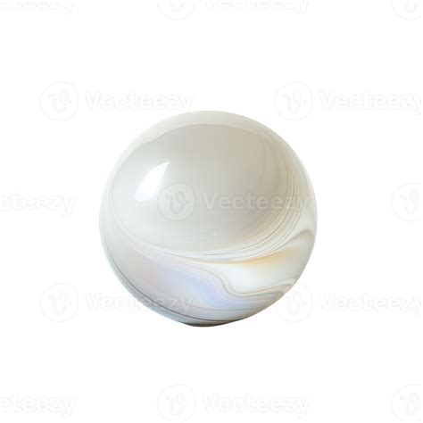 A Smooth Iridescent Orb With Subtle Swirls And A Glossy Finish