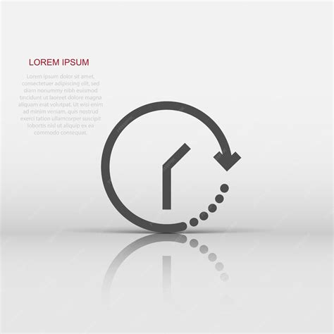 Premium Vector Clock Icon In Flat Style Watch Vector Illustration On White Isolated Background