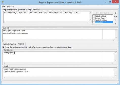 Regular Expression Editor Download Softpedia