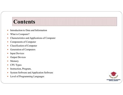 introduction to computer fundamentals pdf