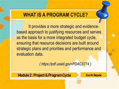 Module 2 Project And Program Management Cycle Pptx