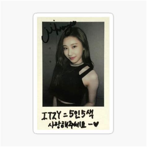 Itzy Chaeryeong Dalla Dalla Polaroid Sticker By F7ncy Redbubble