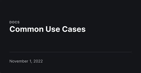 Common Use Cases Better Reports Documentation