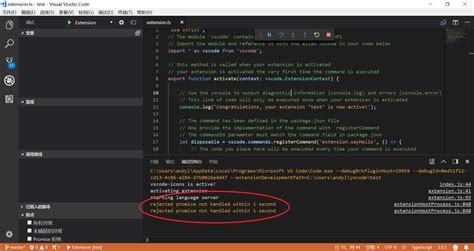 Warning `rejected Promise Not Handled Within 1 Second` When Running