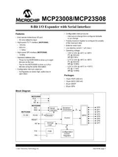 Bit I O Expander With Serial Interface Data Sheet O Expander With Serial Interface PDF PRO