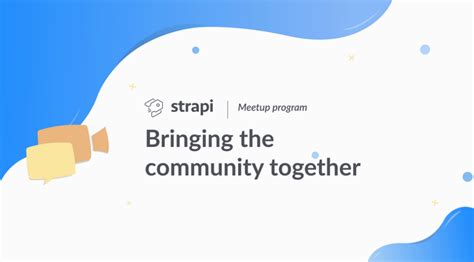how to create a strapi meetup community