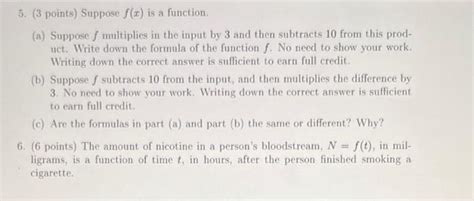 Solved 5 3 Points Suppose F X Is A Function A Suppose Chegg Com