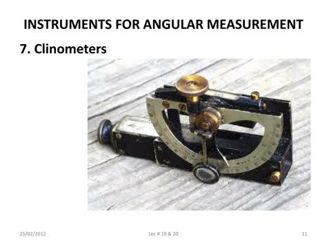Ppt Instruments For Angular Measurement Powerpoint Presentation Free