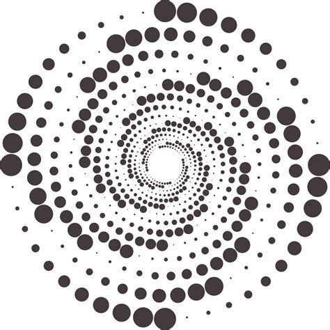 Dotted Circles Pattern Abstract Half Tone Graphic Circular Textured