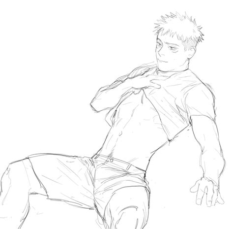Rule 34 Abs Happy Trail Itadori Yuuji Jujutsu Kaisen Male Male Only