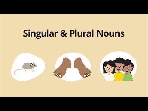 Singular Plural Nouns YouTube