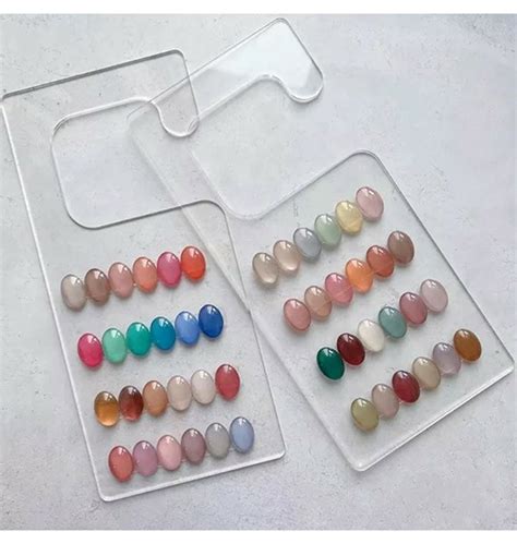 네일판 팁진열대 고리형 네일디스플레이 아크릴거치대 네일차트판 아트판 인기 차트판 티몬