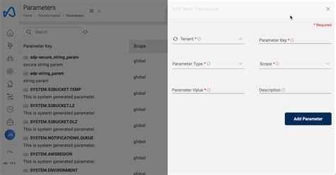 parameters store amorphic docs