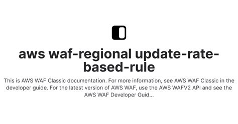Aws Waf Regional Update Rate Based Rule Fig