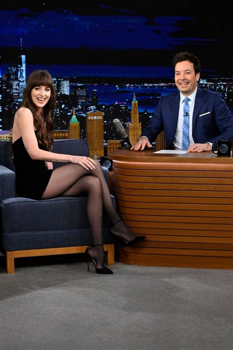 Dakota Johsnon At Tonight Show Starring Jimmy Fallon In New York Hawtcelebs