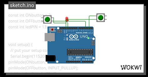 Led With Pushbutton Copy Wokwi Esp32 Stm32 Arduino Simulator