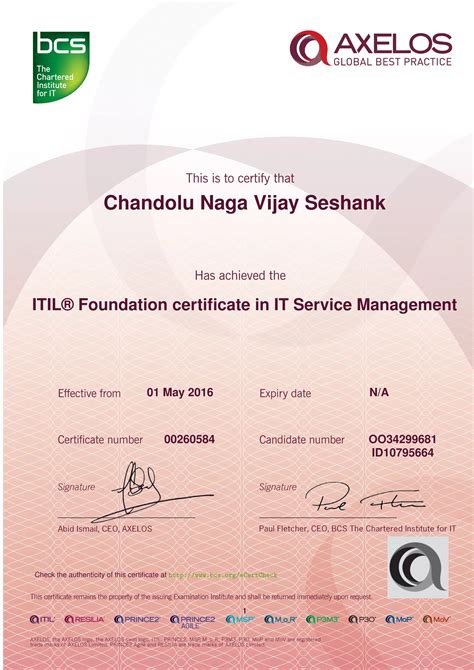 Itil Certification Pdf