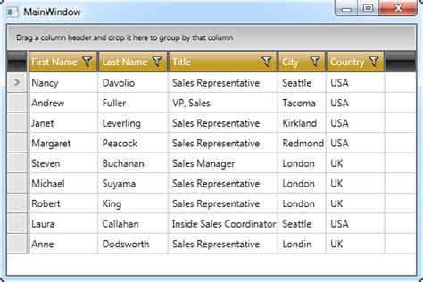 Wpf Radgridview Cant Access Gridviewheadercell Stack Overflow