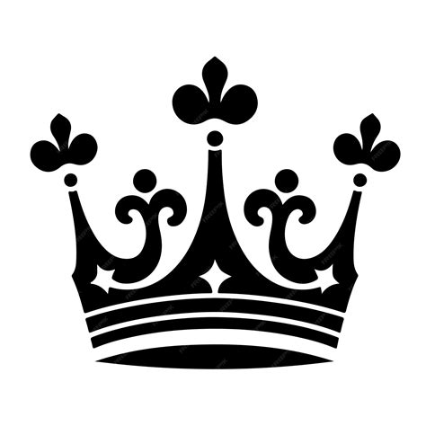 Premium Vector Crown Silhouette Vector Illustration