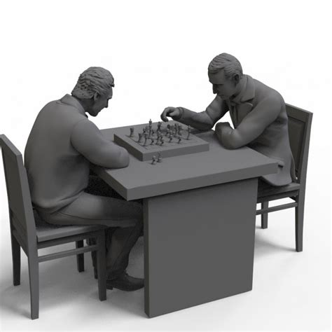 3d Printable Chess Game By Dmitry Tishchenkov