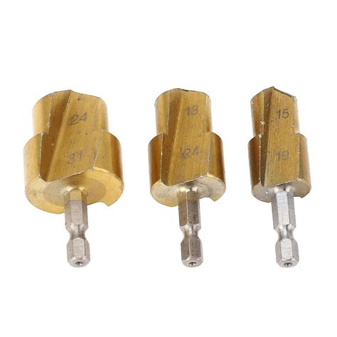 3pcs Ppr Pipe Reamer Bits High Carbon Steel Pvc Pipe Fitting Expander