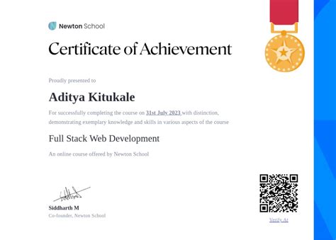 Aditya Kitukale Got Certified Aditya Kitukale