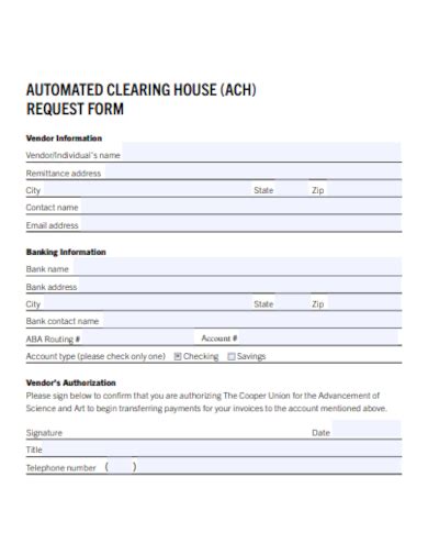 Free 17 Ach Form Samples In Pdf