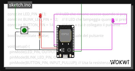 Pulsante Tommaso Copy Wokwi ESP32 STM32 Arduino Simulator