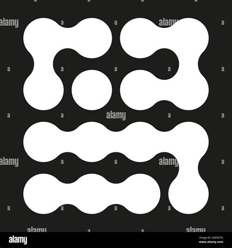 Metaball Connected Dots Circles Pattern Texture Element Vector