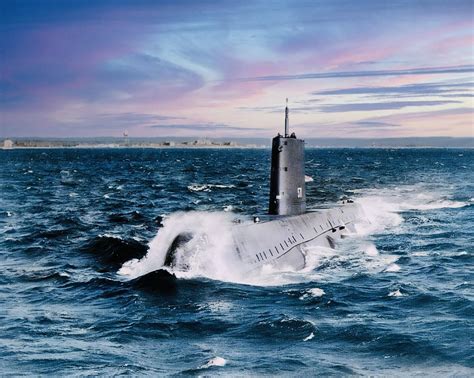 Uss Nautilus Ssn 571 Circa 1955 Leaving The Groton Submarine Base