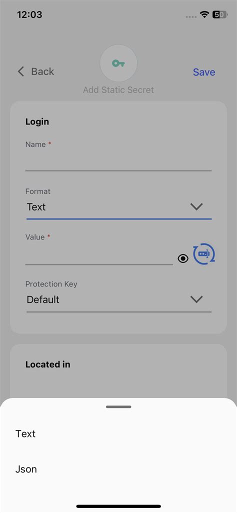 Creating New Secret Value Type