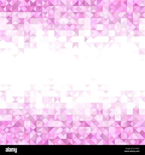 Pink Abstract Triangle Mosaic Vector Background Stock Vector Image And Art Alamy