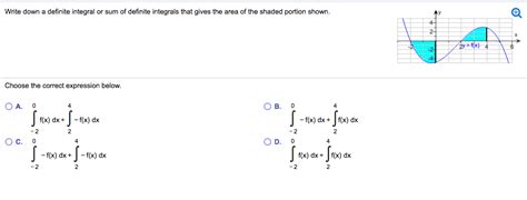 Solved Write Down A Definite Integral Or Sum Of Definite