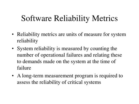 Ppt Software Reliability Powerpoint Presentation Free Download Id