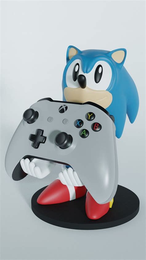 Archivo Stl Gratis Sonic Soporte Para El Mando 🎮・diseño Imprimible En