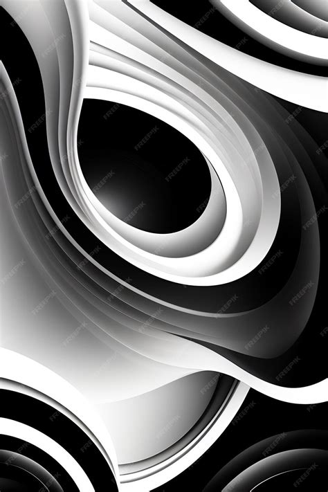 Premium Ai Image Abstract Monochrome Design Background